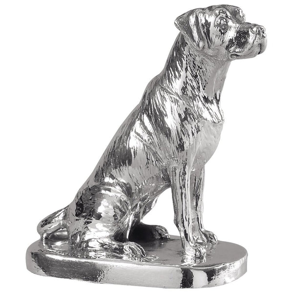 Hallmarked silver Labrador ornament. Free UK Delivery. - Silverbasket ...